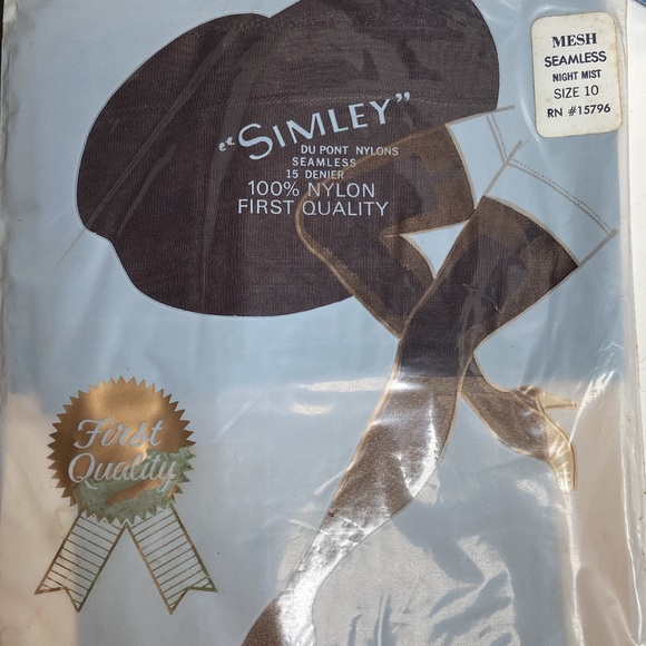 simley | Intimates & Sleepwear | Vintage Simley Seamless Mesh Nylon ...
